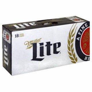 MILLER LITE 18PK CANS (12OZ) – Fleming Place Wine and Spirits
